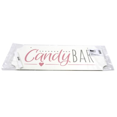 SCHILD CANDY BAR aus stabiler Pappe, 40 x 15 cm / Wegweiser, Hochzeit ...